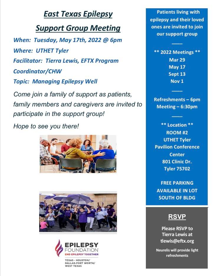 Epilepsy Support Groups by Epilepsy Foundation Texas