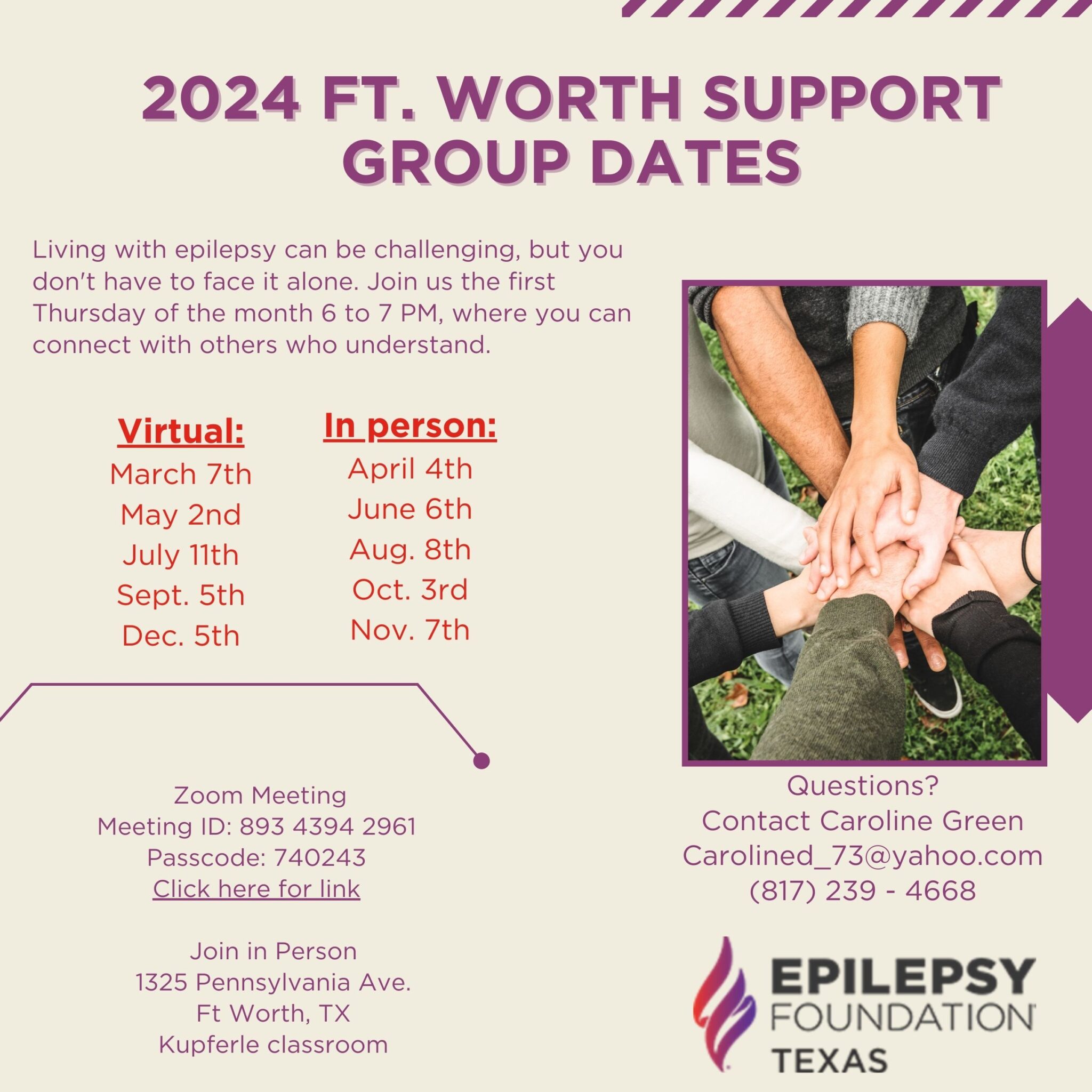 Epilepsy Support Groups by Epilepsy Foundation Texas